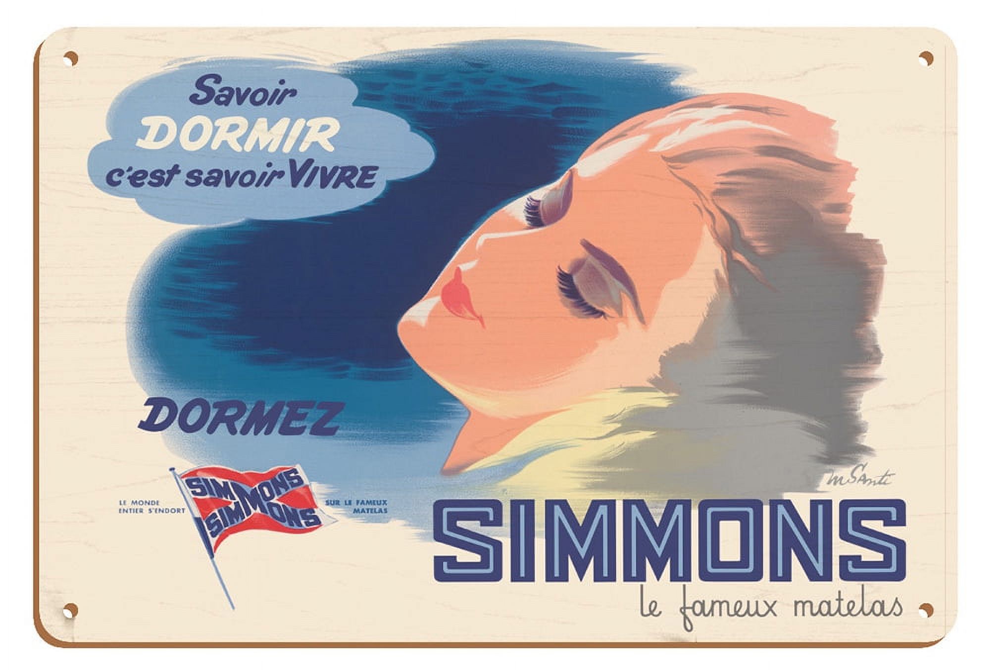 Sleep Simmons the Famous Mattress (Dormez Simmons le Fameux Matelas ...