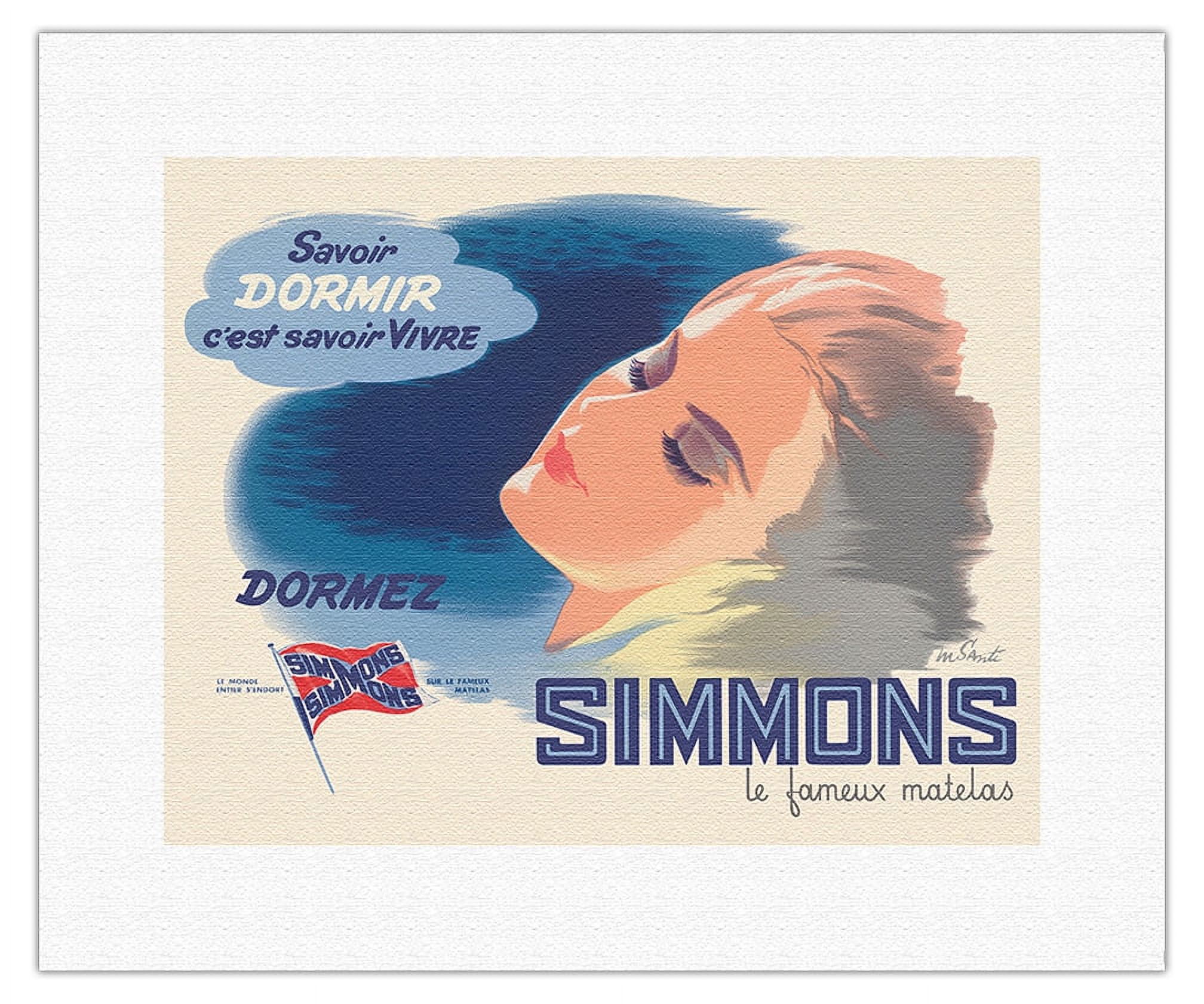 Sleep Simmons the Famous Mattress (Dormez Simmons le Fameux Matelas ...