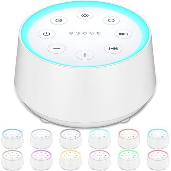 Sleep Sound Machine White Noise Machines with 30 Soothing Sounds 12 ...