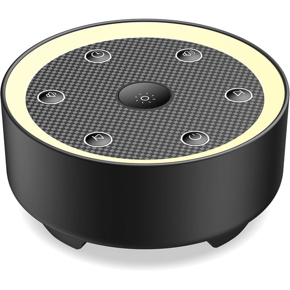 Sleep Sound Machine White Noise 24 Soothing Sounds 8H Timer Night Light ...