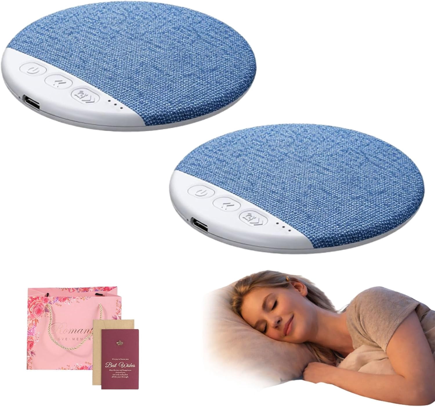 Sleep Speaker Under Pillow - 2026 Upgraded Mini Bluetooth Pillow ...