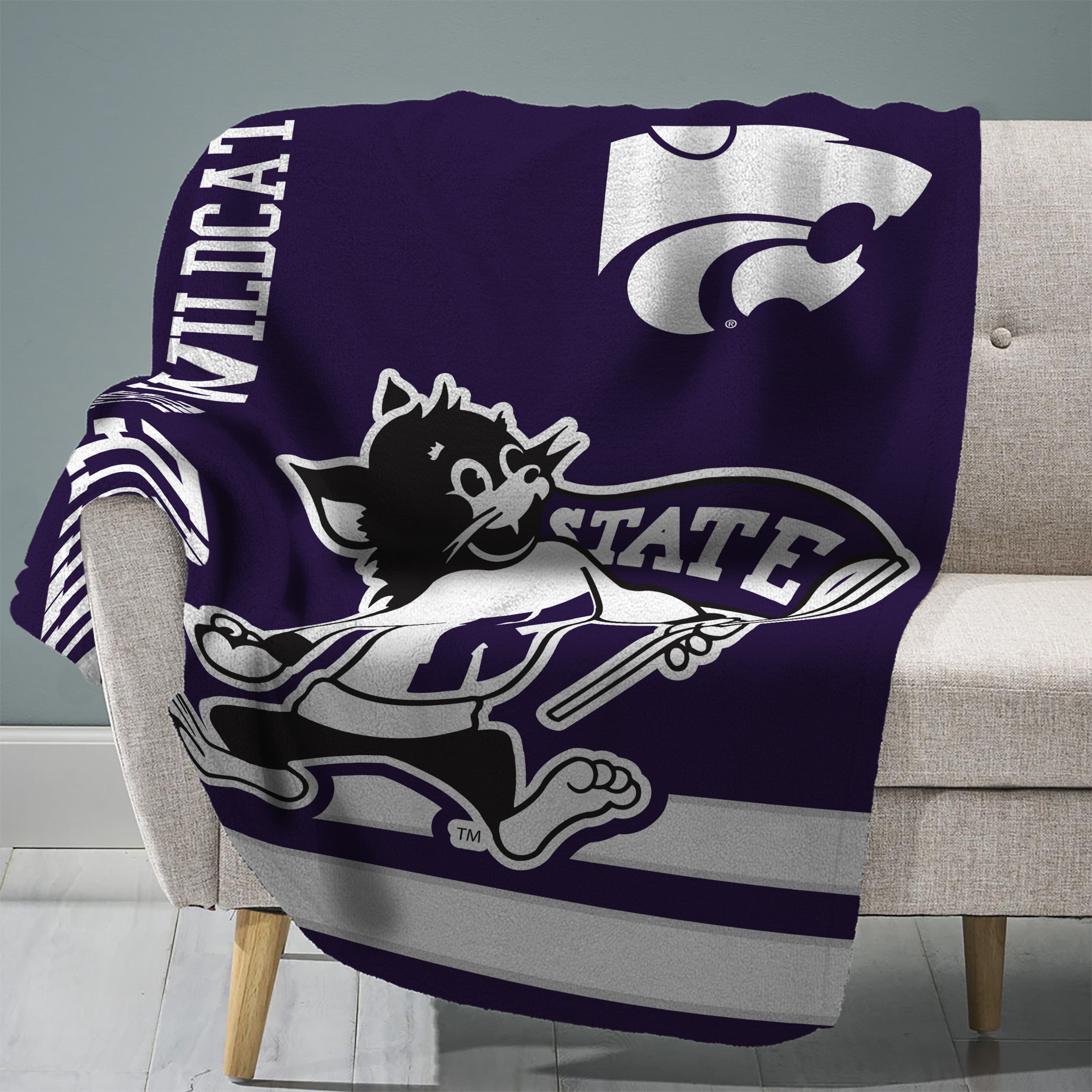 Sleep Squad Kansas State Wildcats Willie the Wildcat Mascot 60” x 80 ...