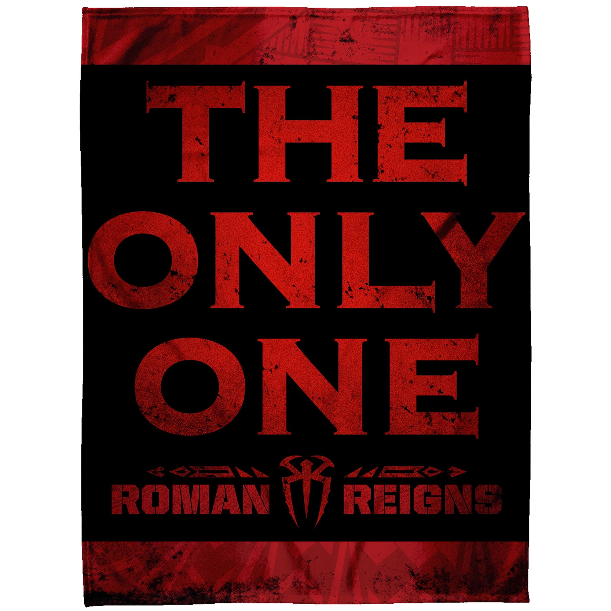 Sleep Squad Red Roman Reigns 60" x 80" Raschel Plush Throw Blanket ...