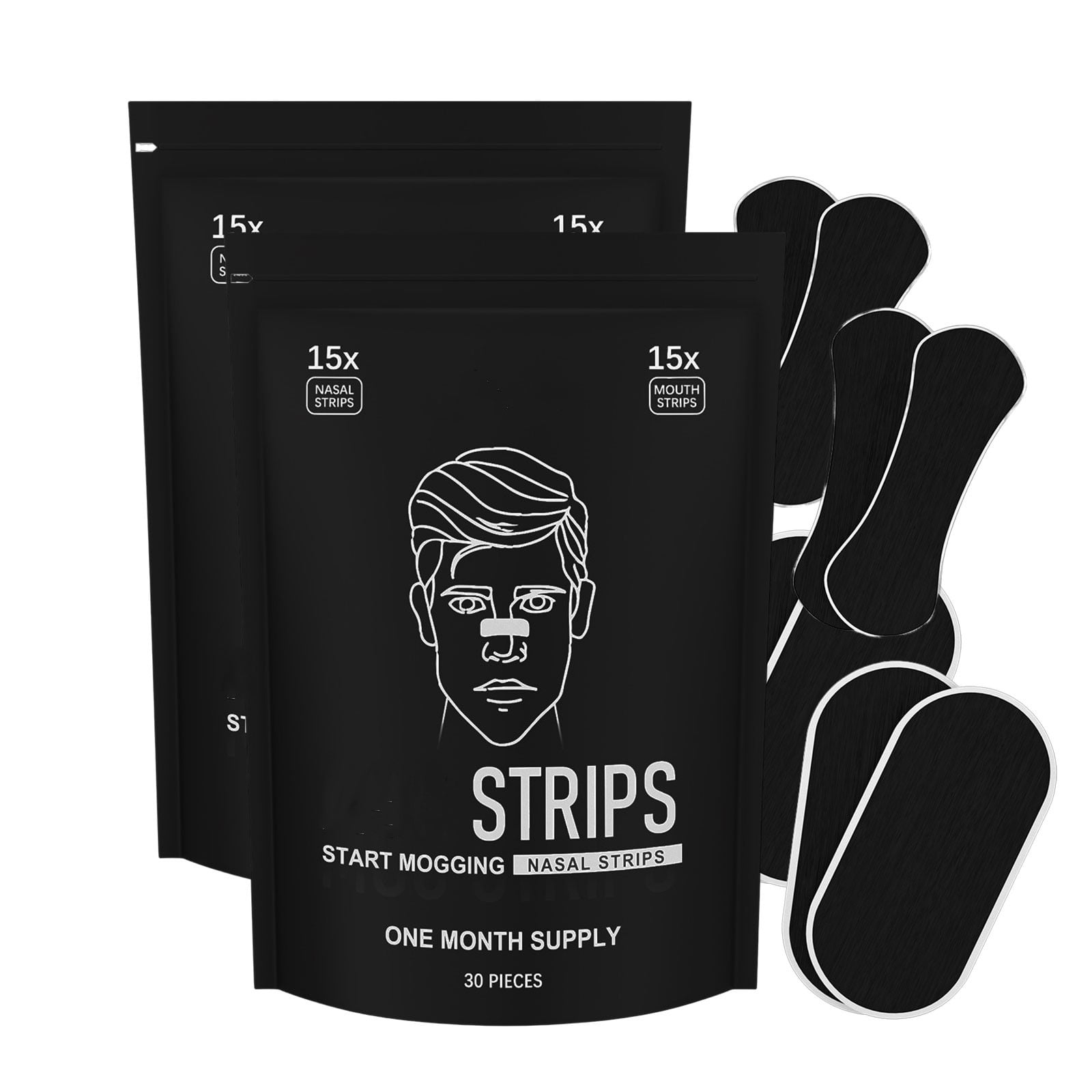 Sleep Stress Relief Strips Combo Pack – 15 Nasal + 15 Mouth Strips ...