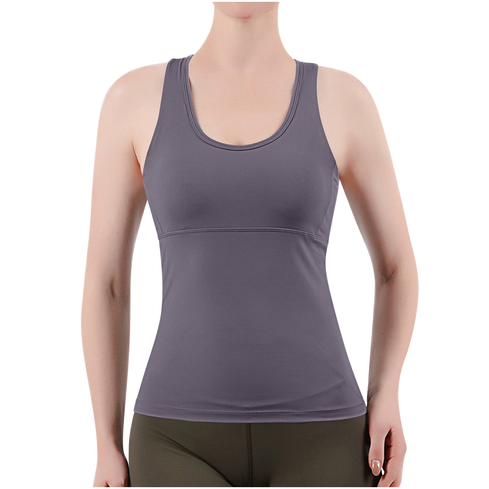 Sleep Tank Tops for Women Yoga Tank Tops for Women with Built in Bra ...
