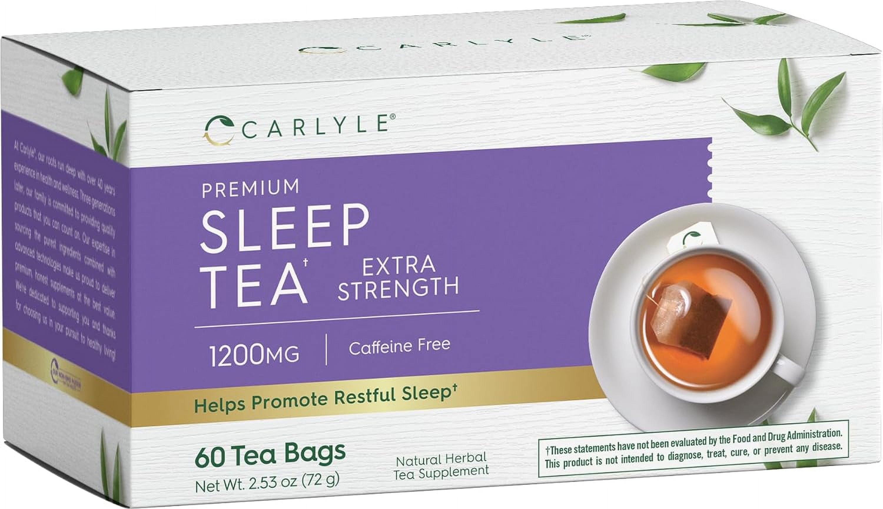 Carlyle Sleep Tea | Stress Nighttime Relaxing Herb | Camomile Evening ...