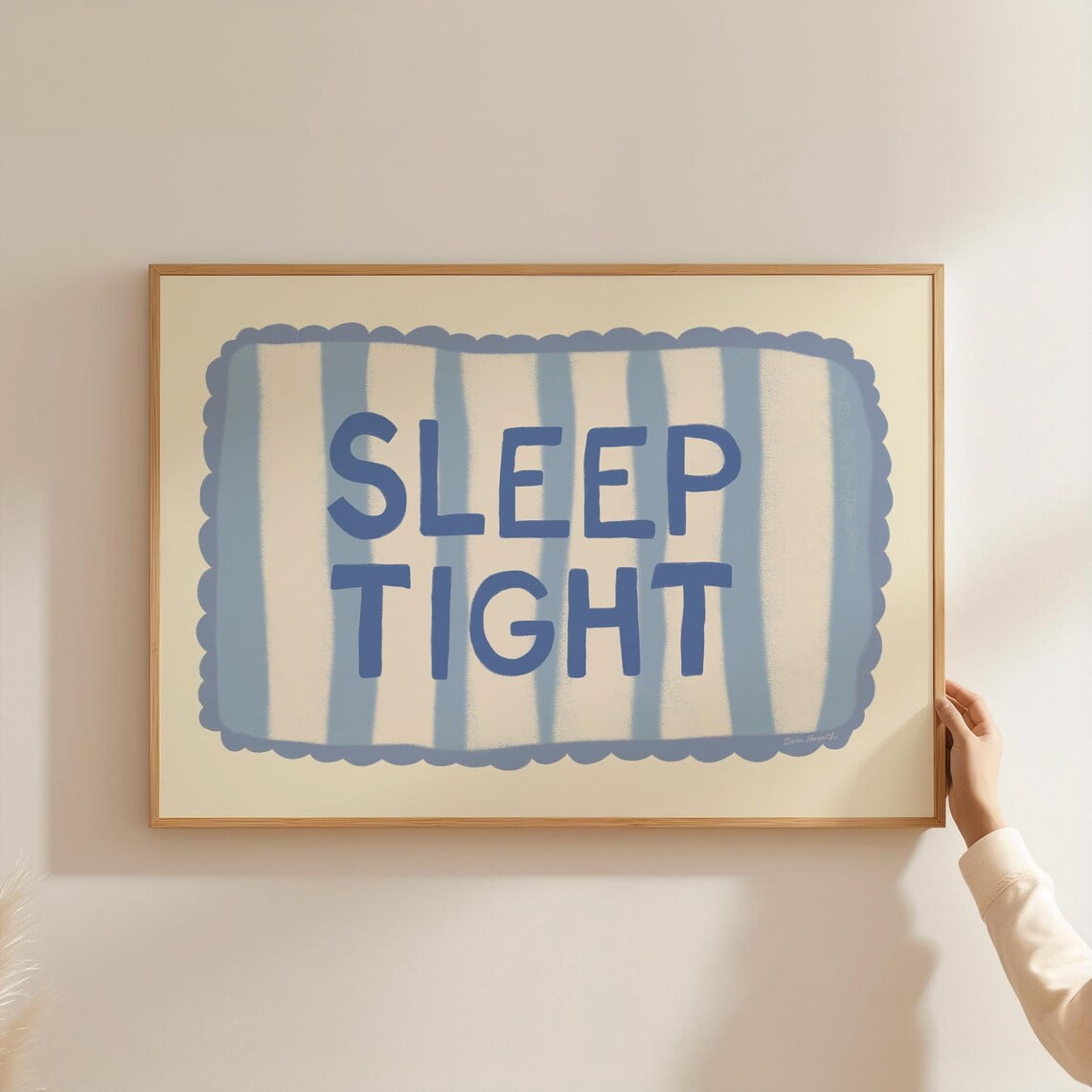 Sleep Tight Wall Art, Bedroom Quote Wall Art, Trendy Good Night Print ...