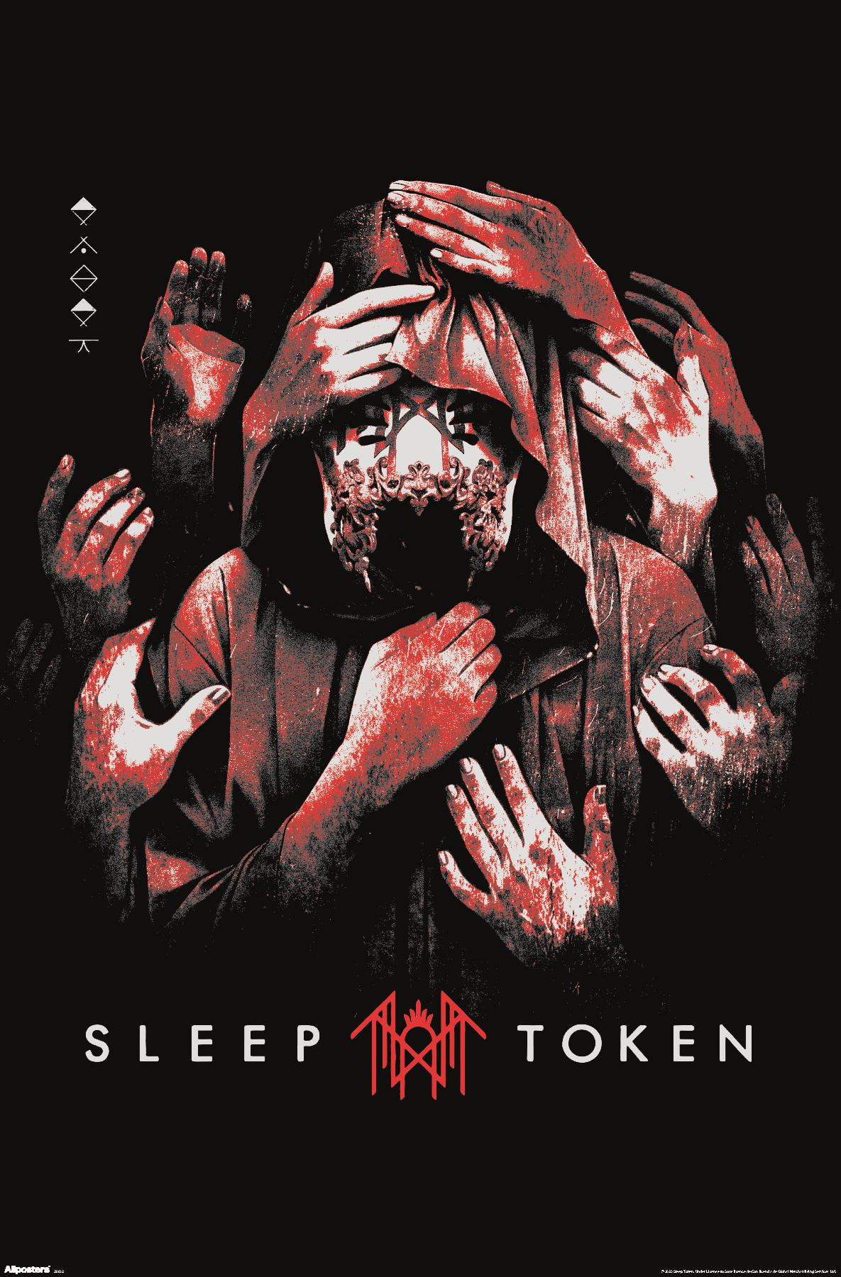 Sleep Token - Grabbing Hands Red Wall Poster, 22.375" x 34" - Walmart.com