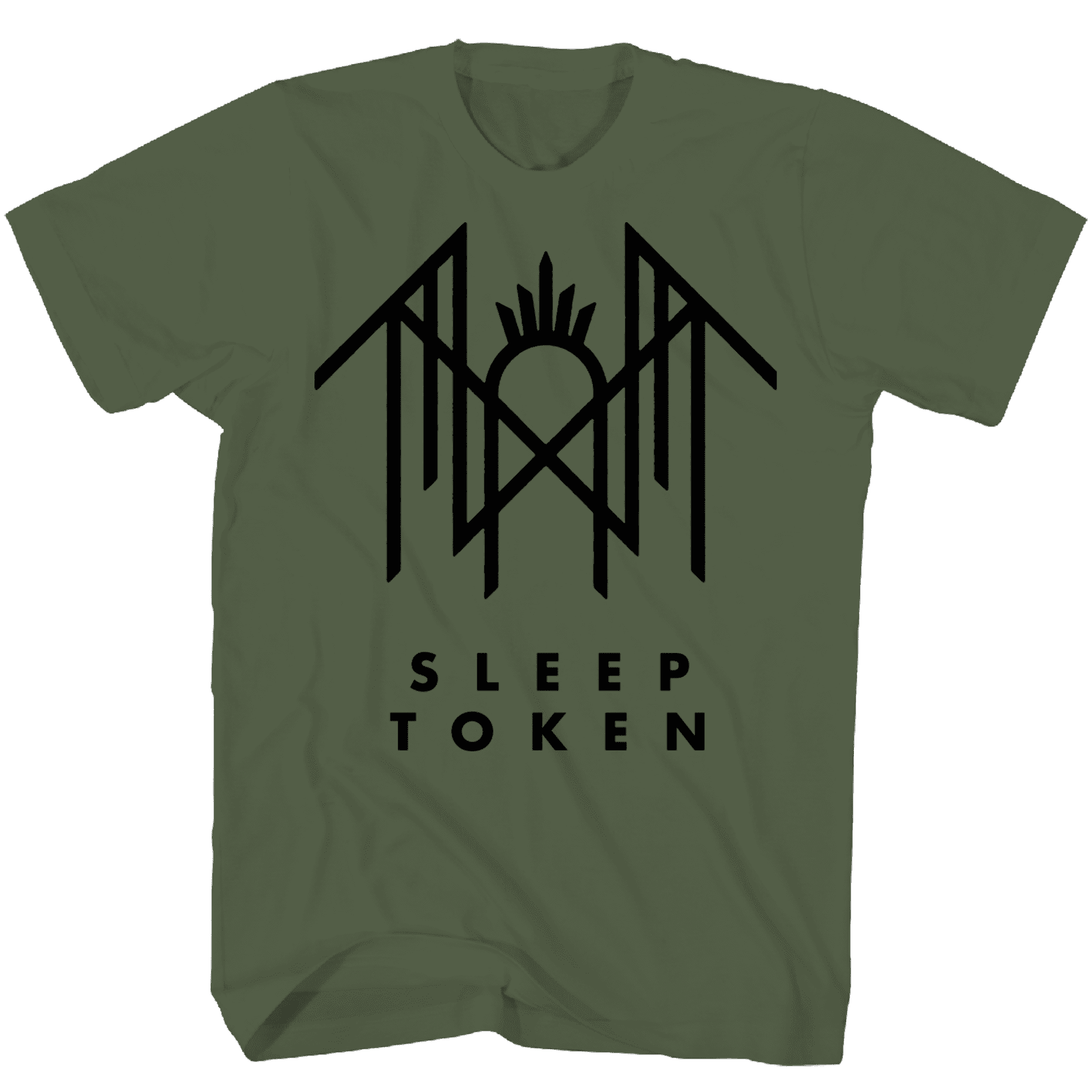 Sleep Token Men's Logo Symbol T-Shirt Green Medium | Officially ...