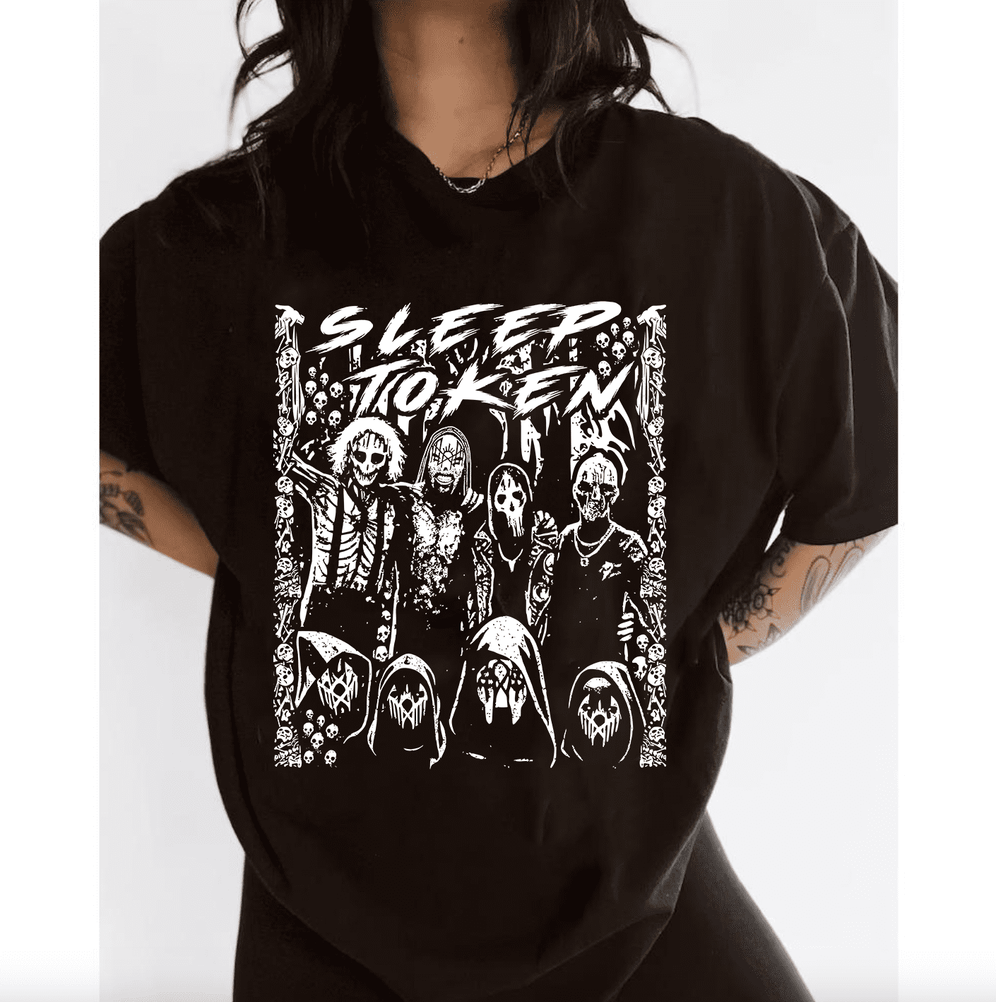 Sleep Token Skeleton Gothic Shirt, Sleep Token Even in Arcadia Tour ...