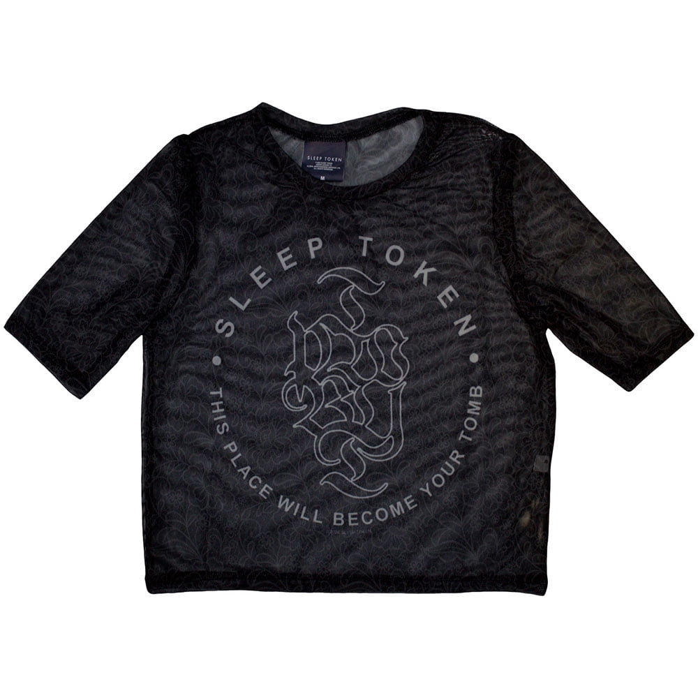 Sleep Token Women's Long Sleeved Crop Top Tomb (Mesh) - Walmart.com