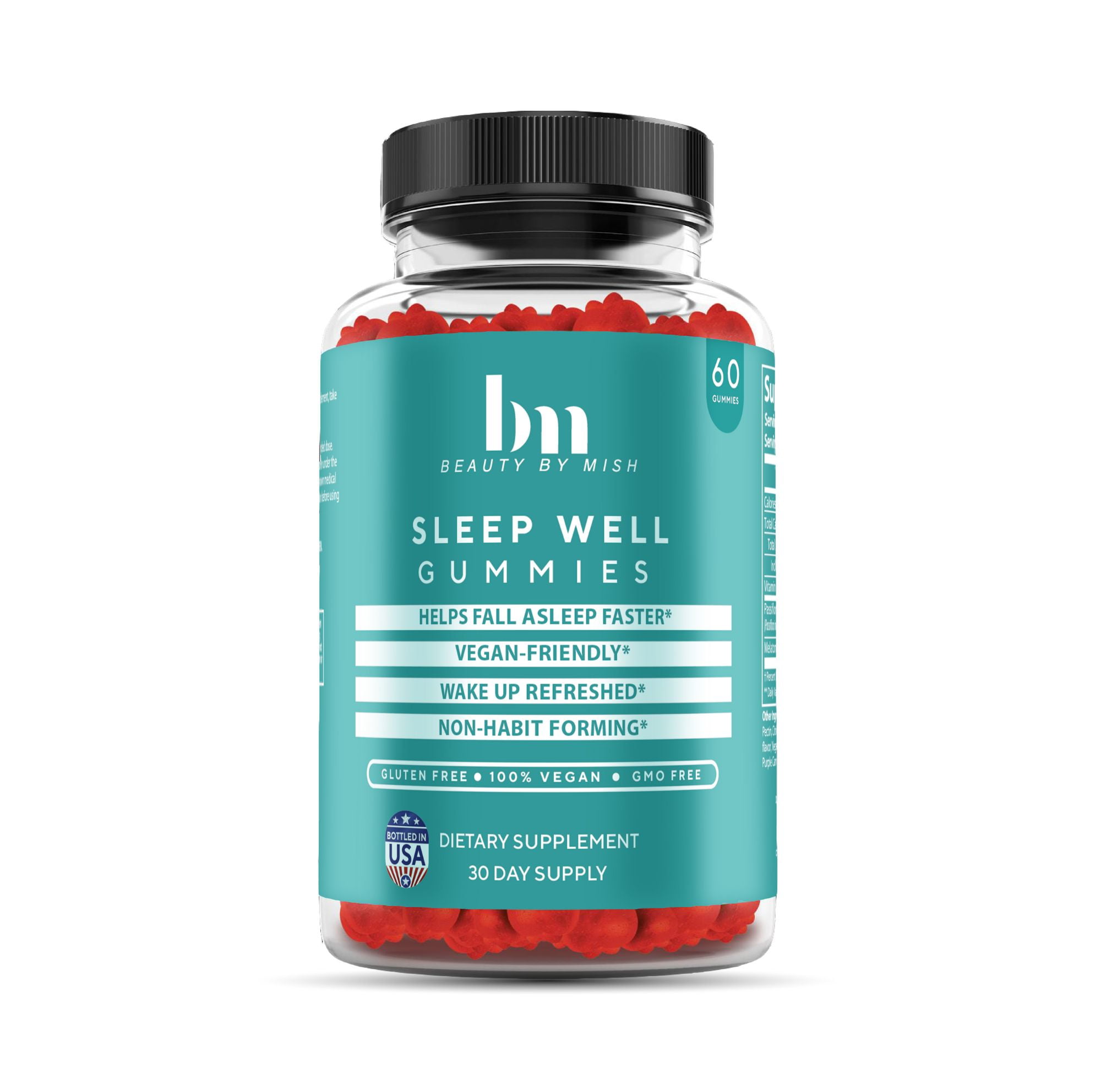 Sleep Well Gummies, Melatonin 2mg for Sleep Support, 60 Counts ...