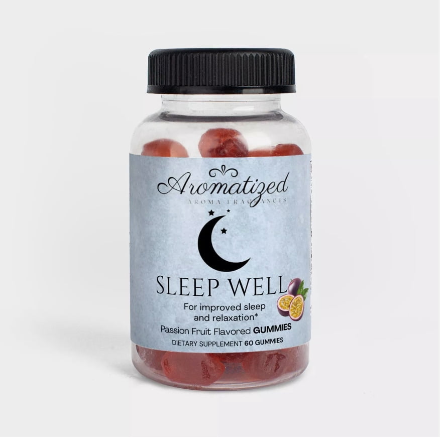 Sleep Well Passion Fruit Flavored Gummies with Melatonin (Adult) 60 ...