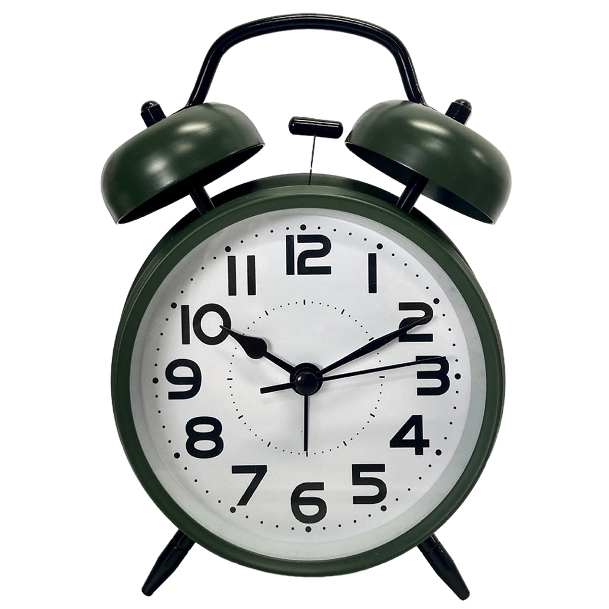 Sleep alarm clock, battery powered alarm clock, analog alarm clock with light, bedroom alarm ...