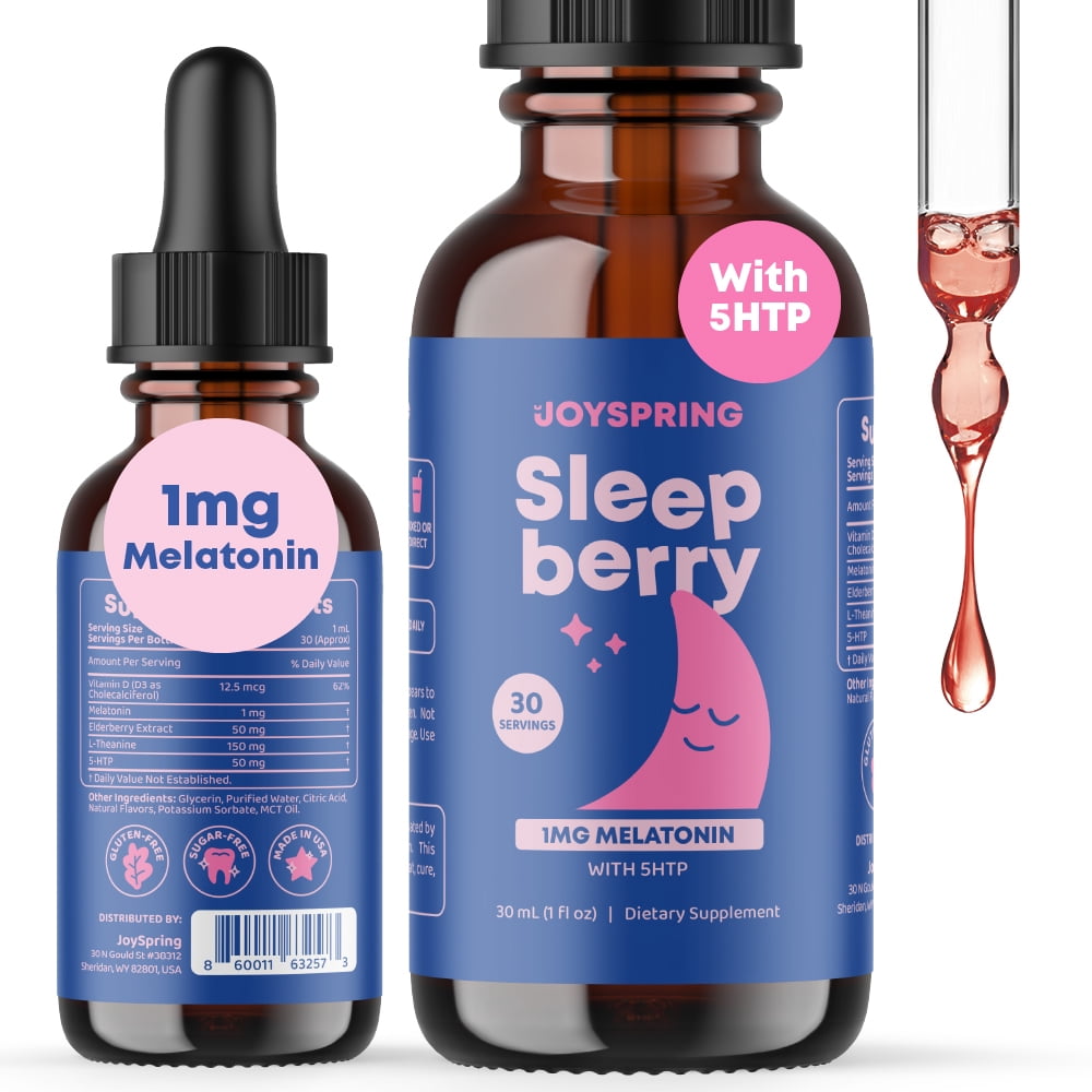 JoySpring SleepBerry Melatonin 1MG for Kids - Walmart.com