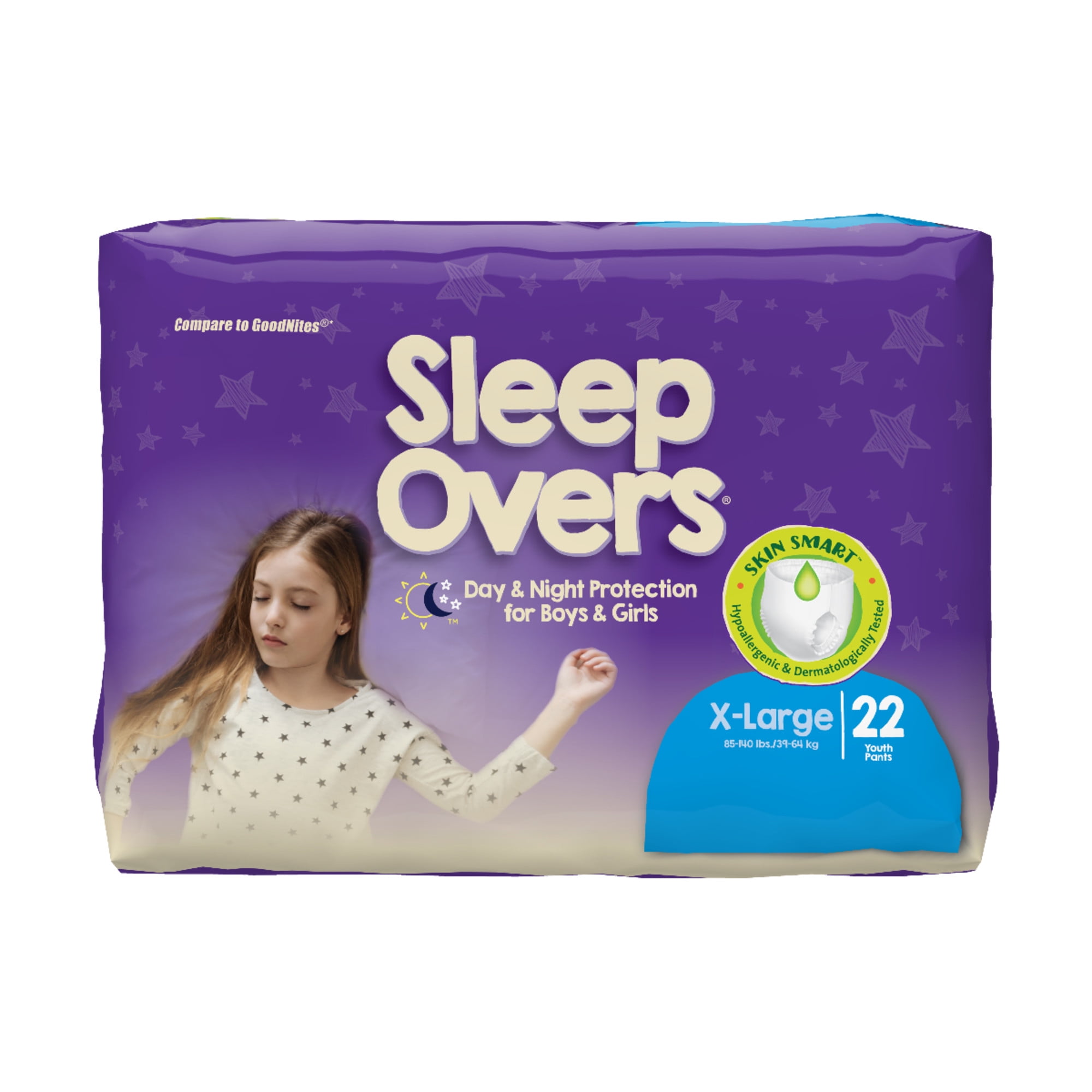 SleepOvers X-Large, 85 - 140 lbs, Pack of 22 - Walmart.com
