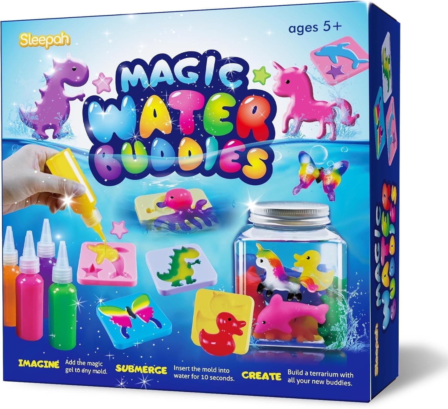 Aqua Fairy Water Gel Kit – DIY Magic Water Elf Toy & Squishy Maker for ...