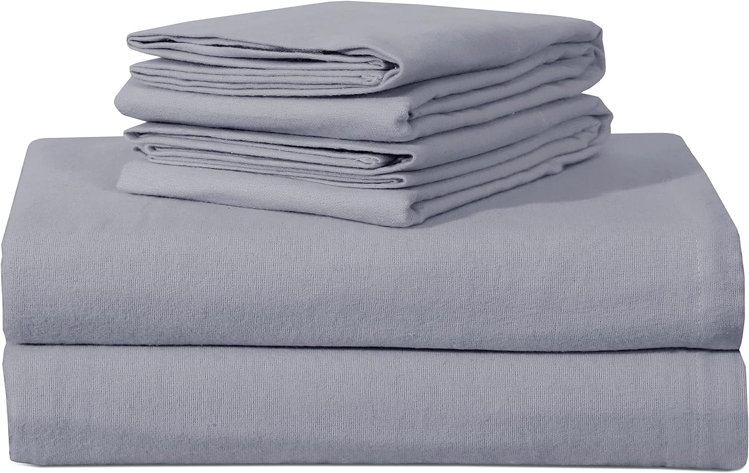 Sleepdown 100% Cotton Flannel Sheets Twin Size Bed Sheets Set with Deep Pockets, Brushed Flannel ...