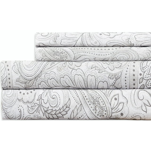 Sleepdown 100% Cotton Queen Sheet Set, Ultra Soft Cotton Bed Sheet ...