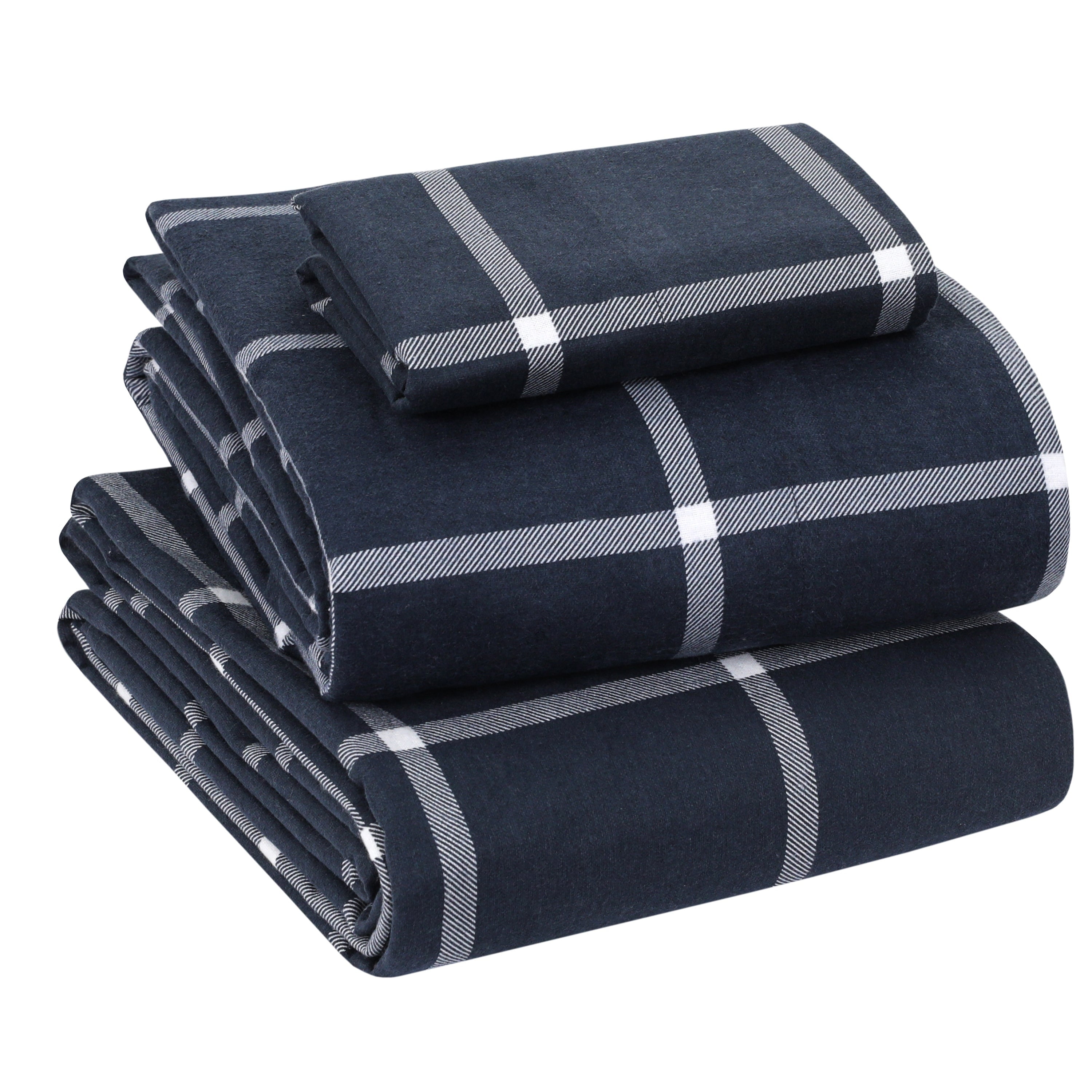 Sleepdown 100 Cotton Flannel Sheets Twin Size Bed Sheets Set With Deep