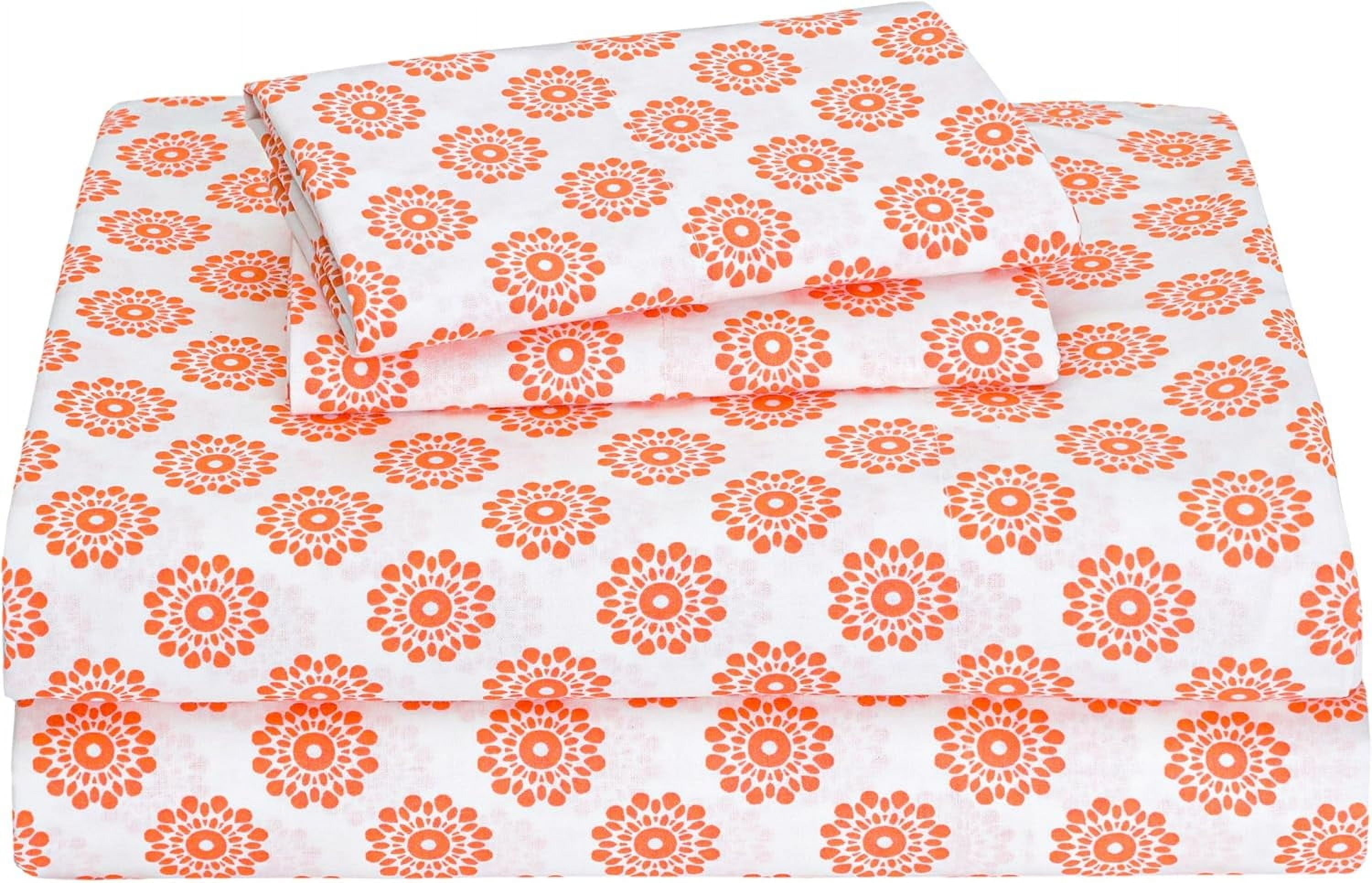 Sleepdown 100% Cotton Twin Sheet Set, Ultra Soft Cotton Bed Sheet, Cozy ...