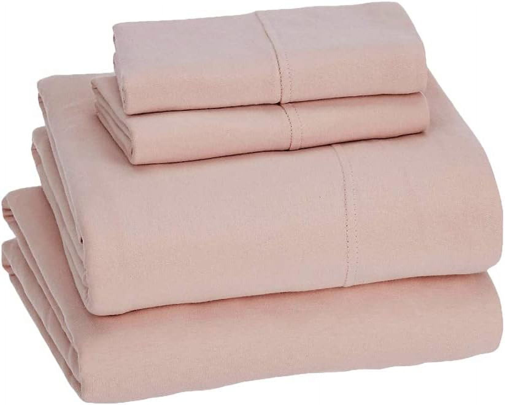 Sleepdown Jersey Knit Twin XL Sheets 3pc, 100% Cotton Blend, Super Soft ...