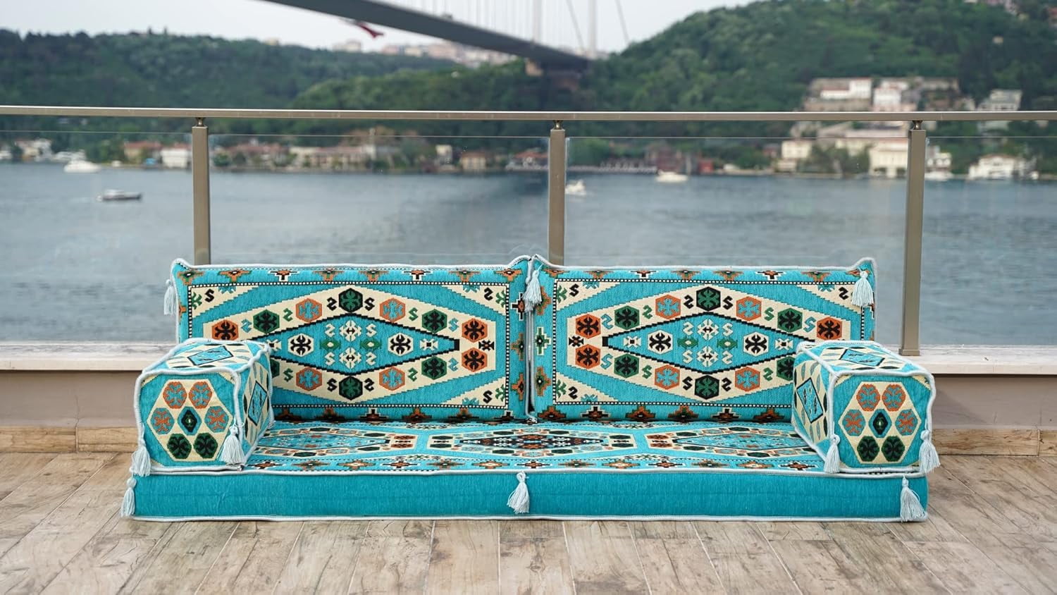 Sleeper Sofa Bed, Folding Sofa Bed, Turquoise Floor Lounger, Modular ...