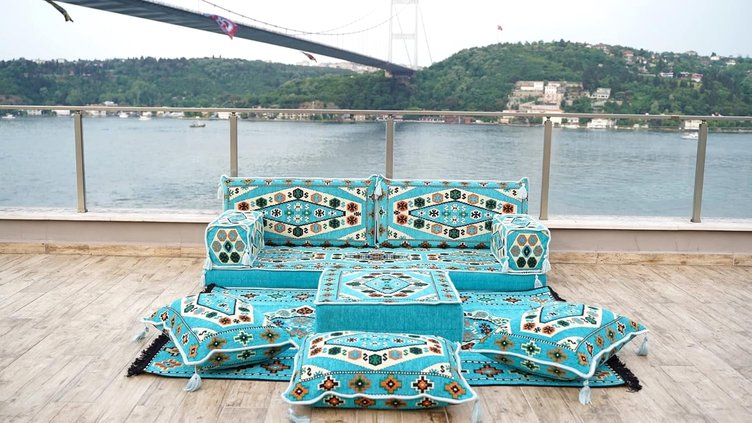 Sleeper Sofa Bed, Folding Sofa Bed, Turquoise Floor Lounger, Modular ...