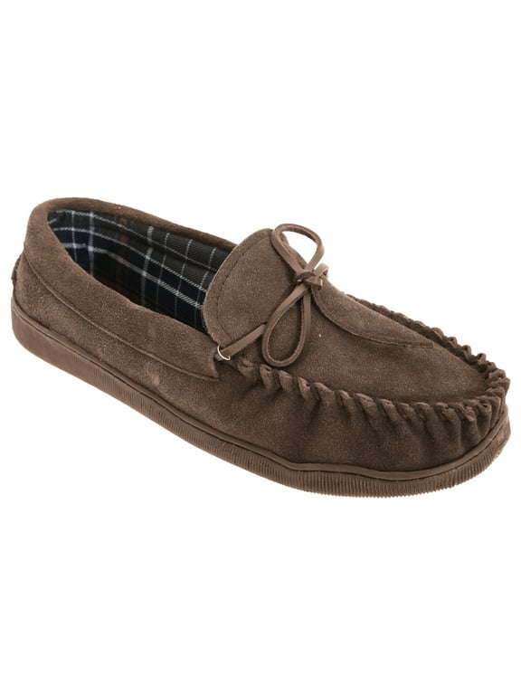 HOMEHOT Men's Slippers Mens Moccasin Slippers Memory Foam House Shoes ...