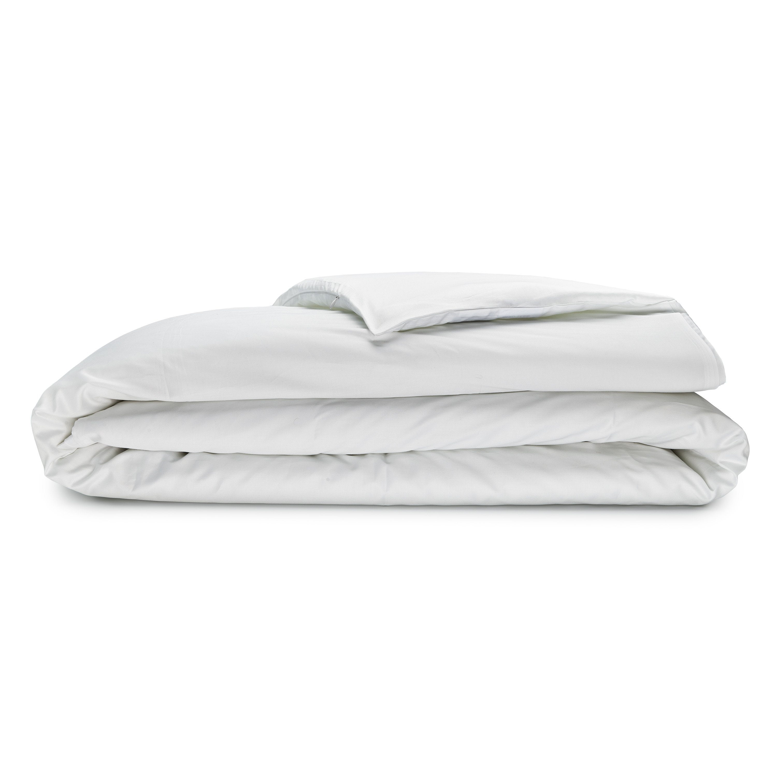 Sleepgram Supima 400 Thread Count Cotton Zippered Duvet Cover, Twin ...