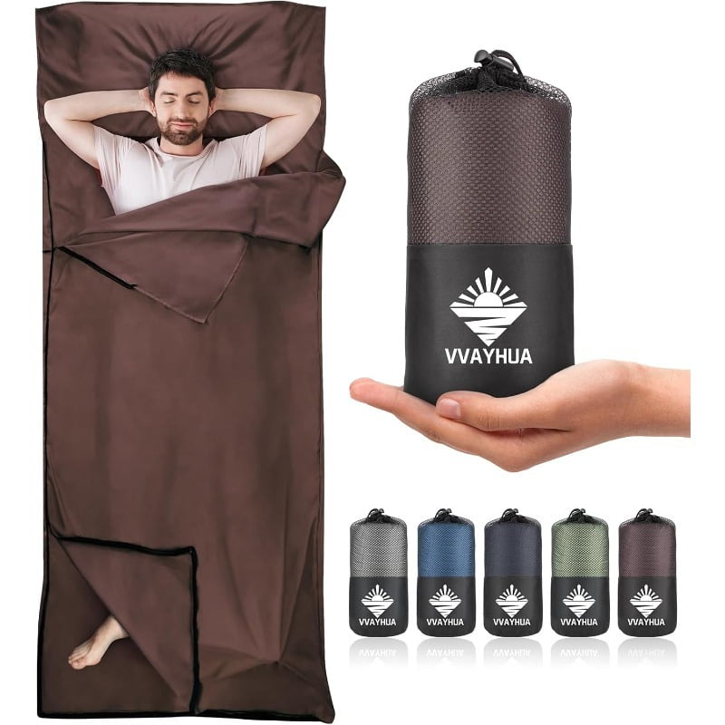 Sleeping Bag Liner, Self Tan Sleep Sack, Adult Sleep Sack, Two-Way ...