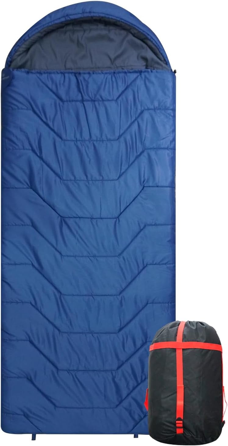 Sleeping Bag for Adult&Kids,Cold&Warm Weather with Compression Sack and ...