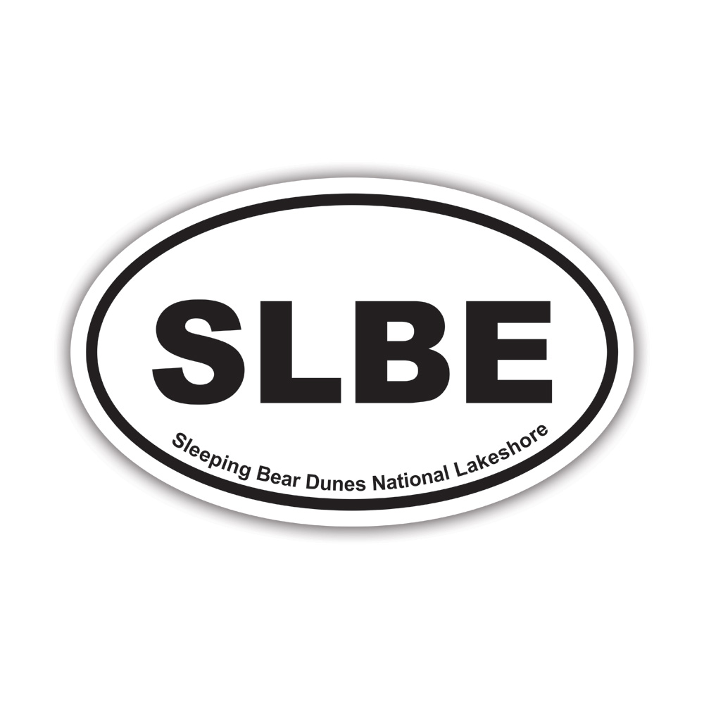 Sleeping Bear Dunes National Lakeshore SLBE Oval Sticker Decal - Self ...