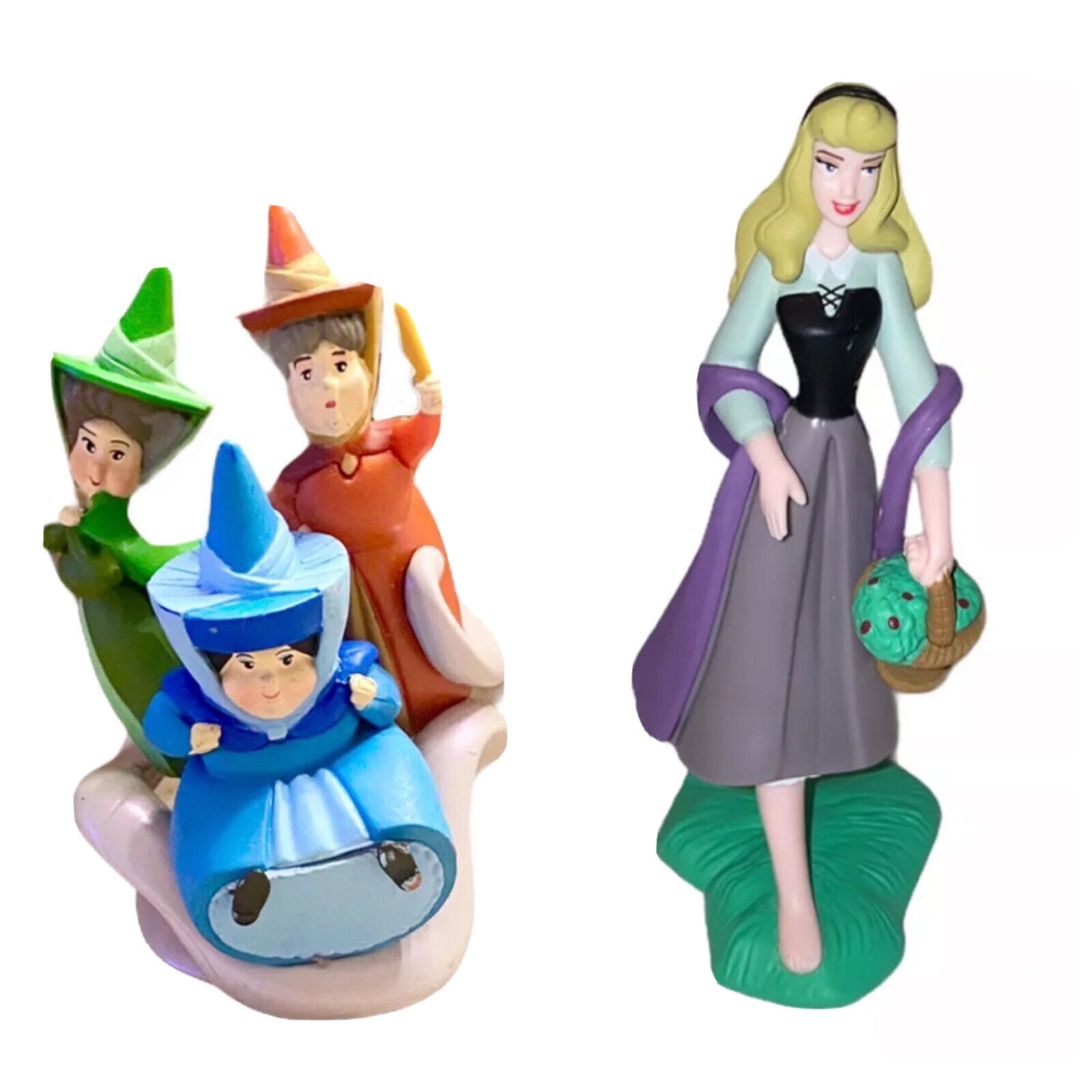 Flora Fauna Merryweather Disney Sleeping Beauty Good Fairies Flora