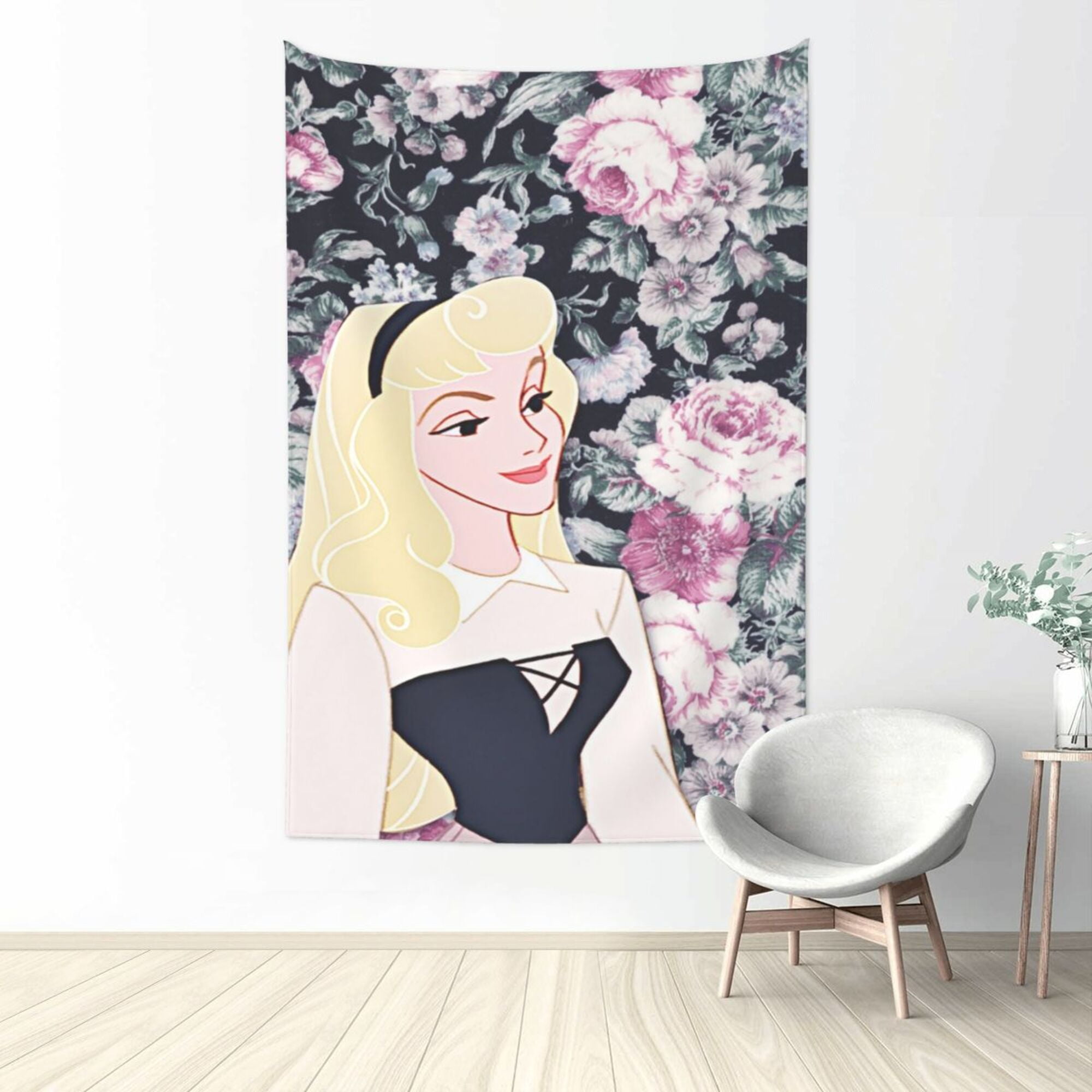 Sleeping Beauty Aurora Tapestry Cartoon Print Wall Art Hanging Tapestry ...