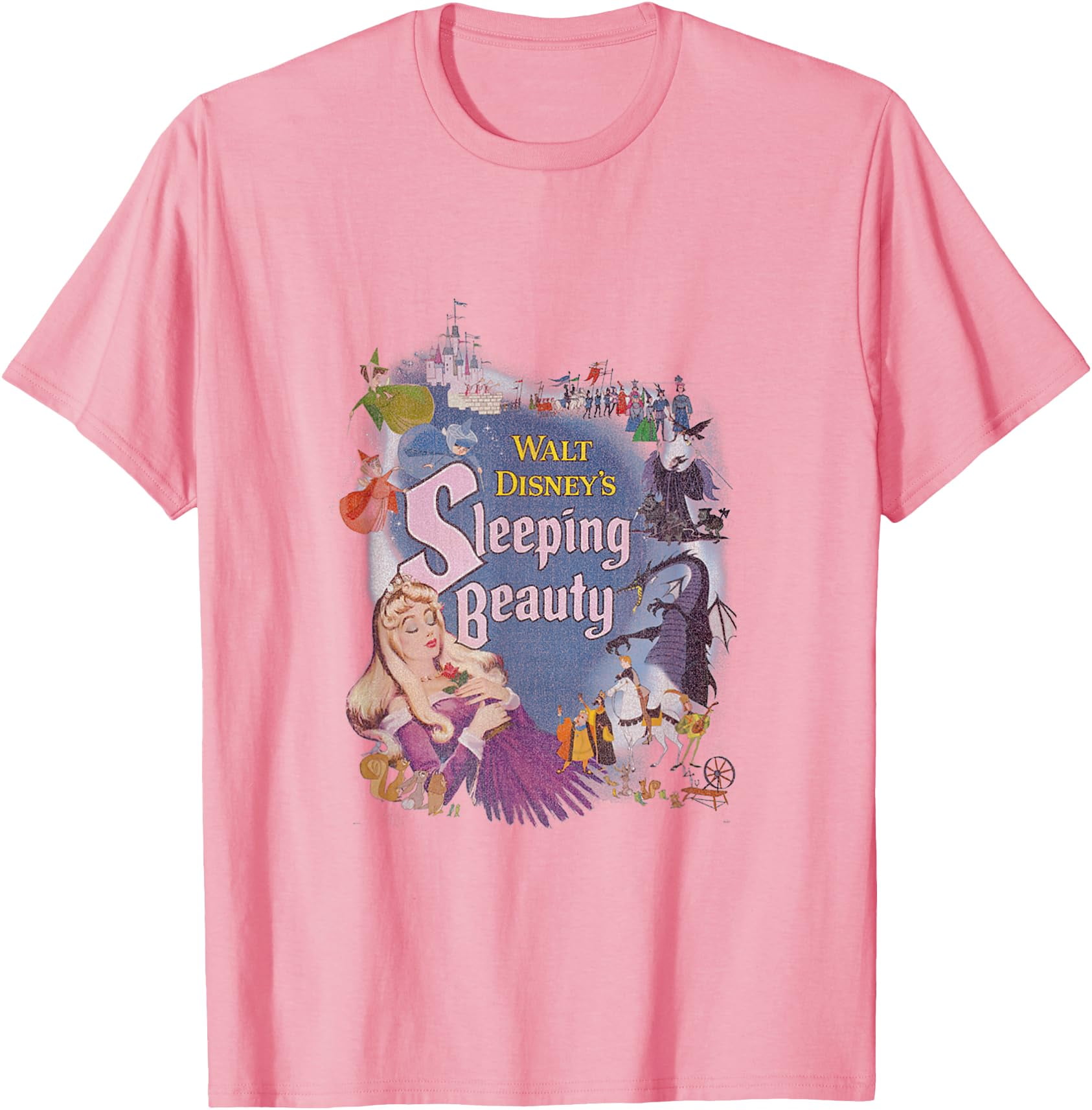 Sleeping Beauty Classic Icons Movie Poster DTG Print Unisex T-Shirt ...