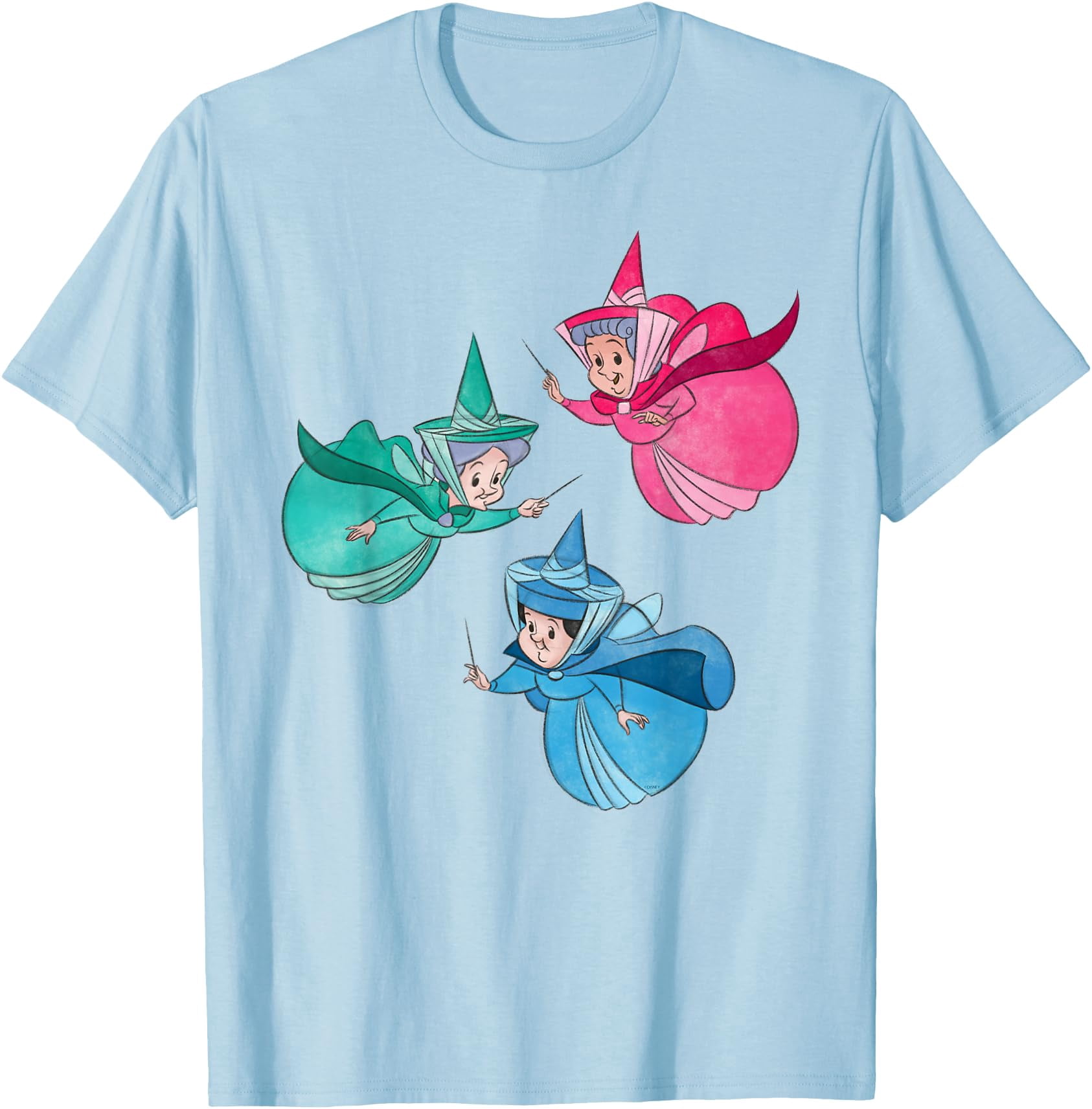 Sleeping Beauty Good Fairies Flora Fauna Merryweather DTG Print Unisex ...