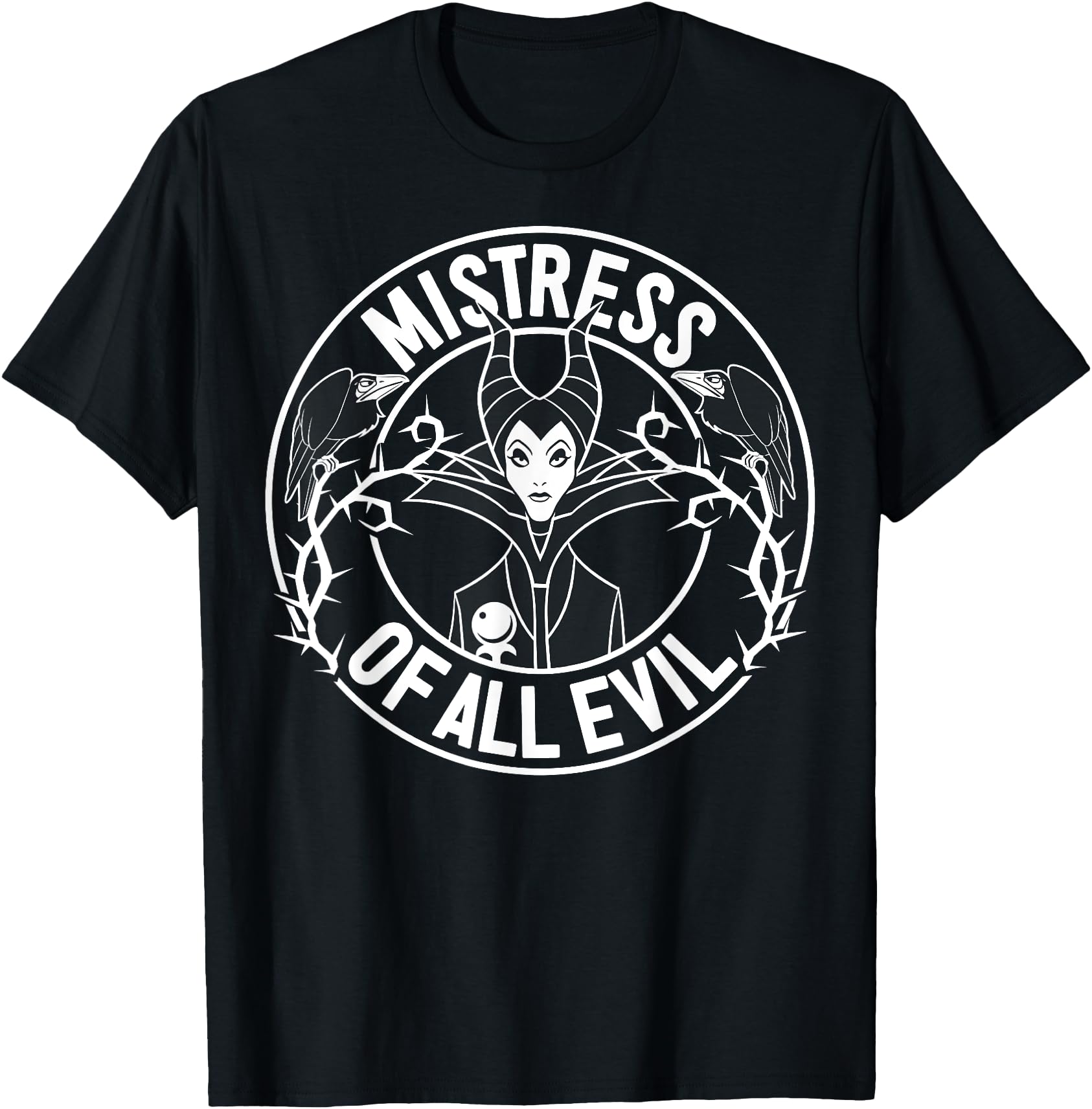 Sleeping Beauty Maleficent Mistress Graphic T-Shirt,Charcoal Color,Size ...