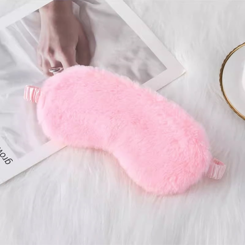Sleeping Blindfold Soft Plush Eye Masks Cute Love Cloud Eye Cover Plush ...