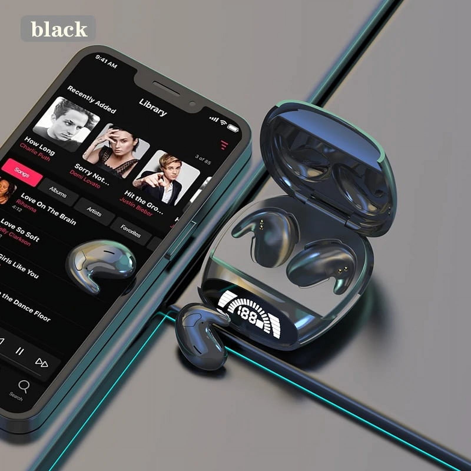 Sleeping Bluetooth 5.3 Headphones Wireless TWS Invisible Earbuds HD ...