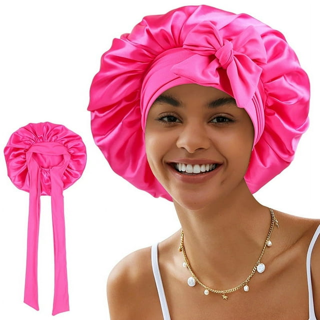 Sleeping Caps for Women, Satin Bonnet Silk Bonnet for Sleeping, Bonnets ...