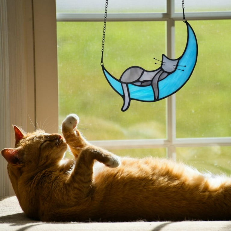 Cat Stained Glass Patterns Siamese Handmade Stained Glass Suncatcher