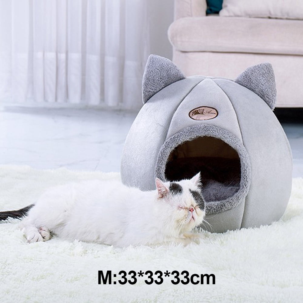 Sleeping ,Cat Tent/ Bed/cat Bed 2-in-1 Tent Cave Bed Cat Bed Cushion ...
