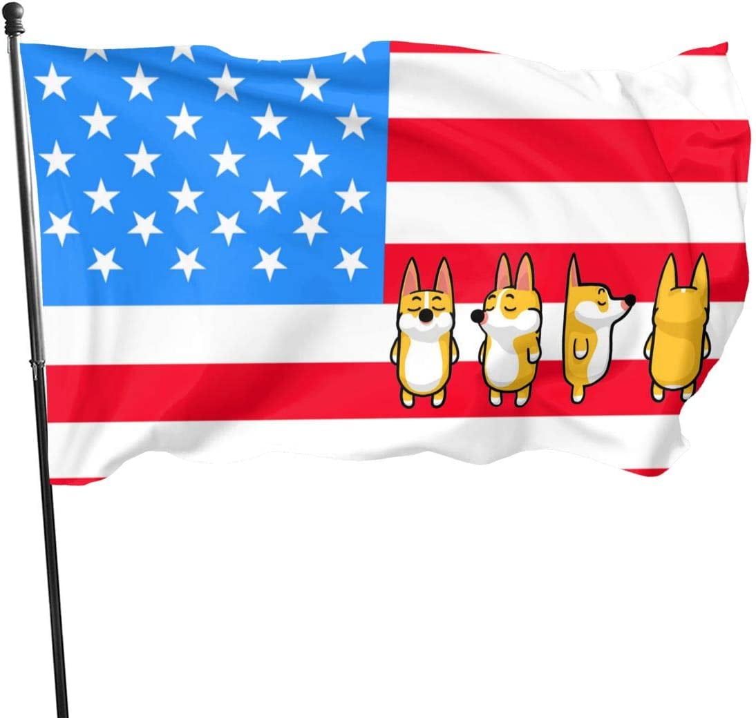 Sleeping Corgi Garden Flag 3x5 Ft Decor Outdoor Banner Sign Party ...