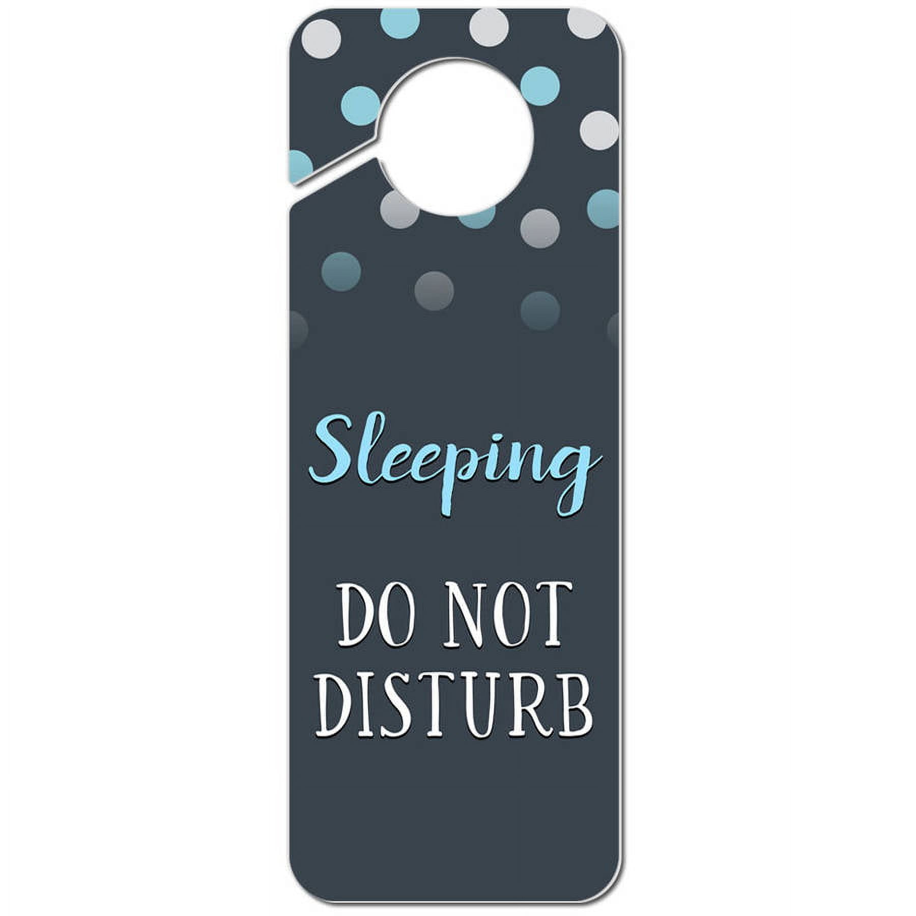 Sleeping Do Not Disturb Plastic Door Knob Hanger Sign - Walmart.com