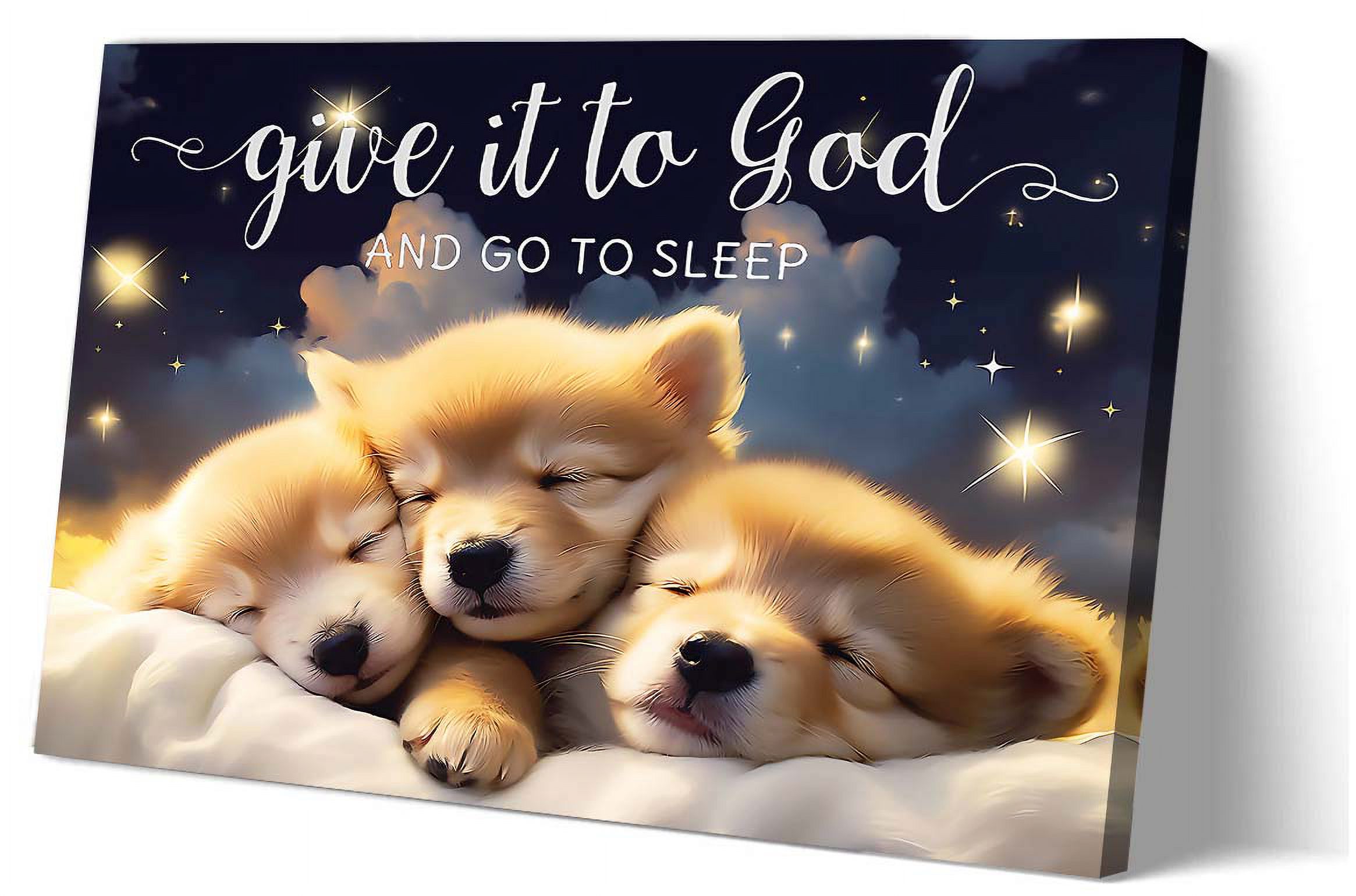 Sleeping Dog Poster Give It To God and Go To Sleep Poster Wall Art ...
