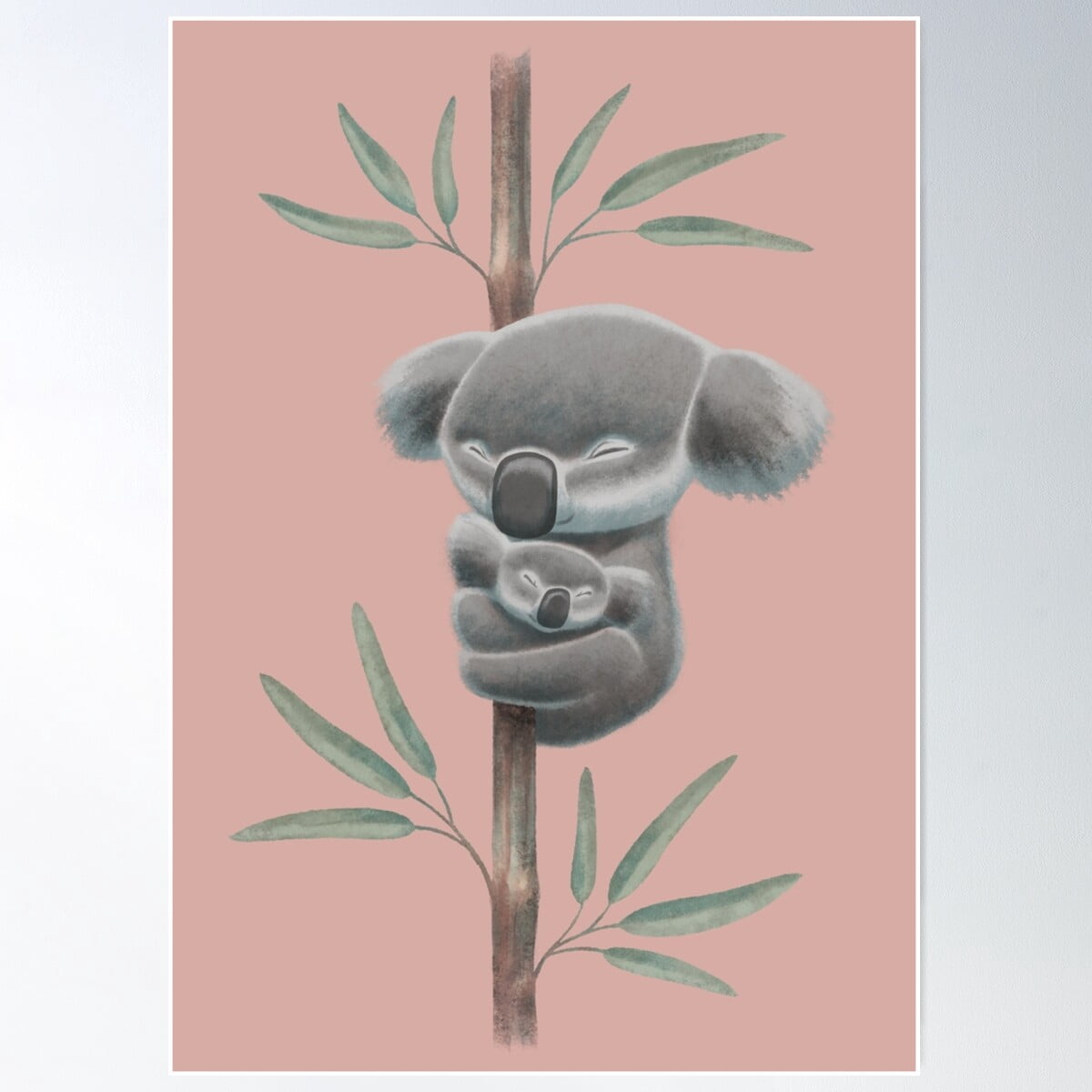 Sleeping Koalas (Bushfire Emergency Wildlife Fund) Poster Wall Art ...