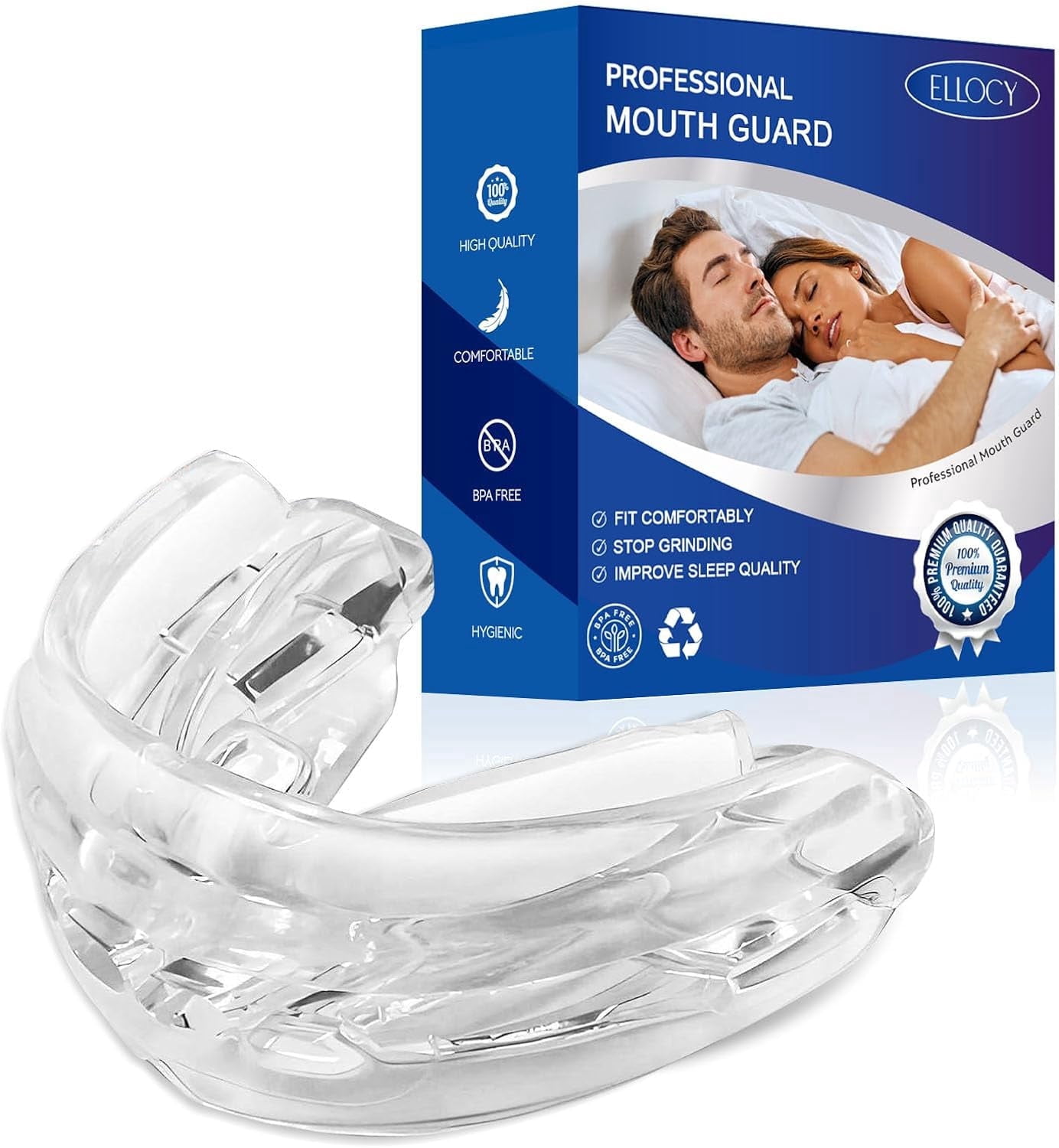 Sleeping Mouth Guard for Grinding Teeth, Moldable Bruxism Night Guard ...