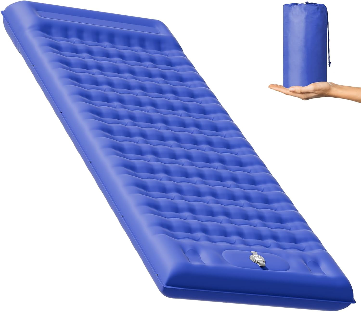 Sleeping Pad 4.7" Extra Thick, Upgraded Reinforced Support Structure ...