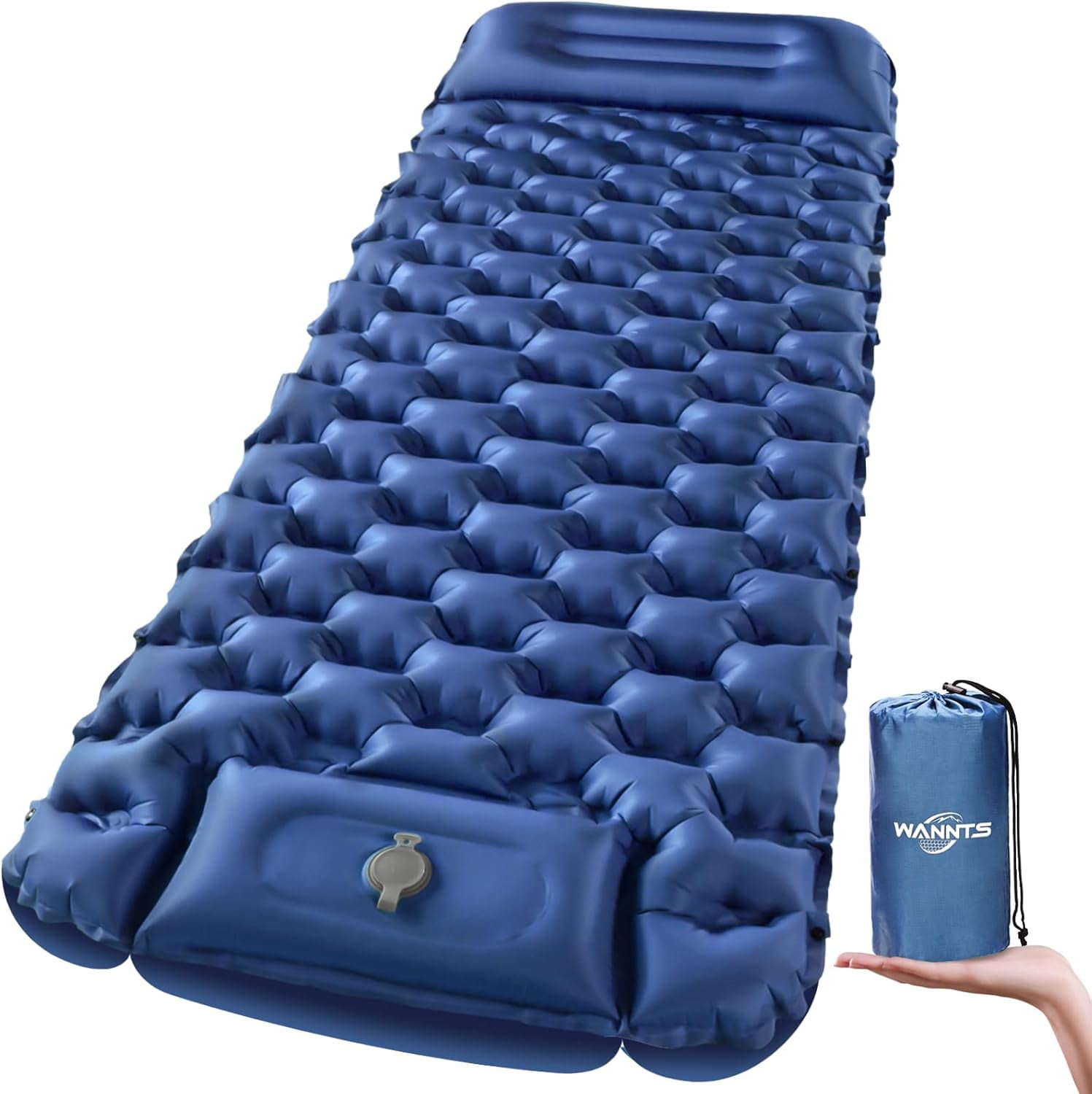 Sleeping Pad, Ultralight Inflatable Sleeping Pad for Camping, Built-in ...